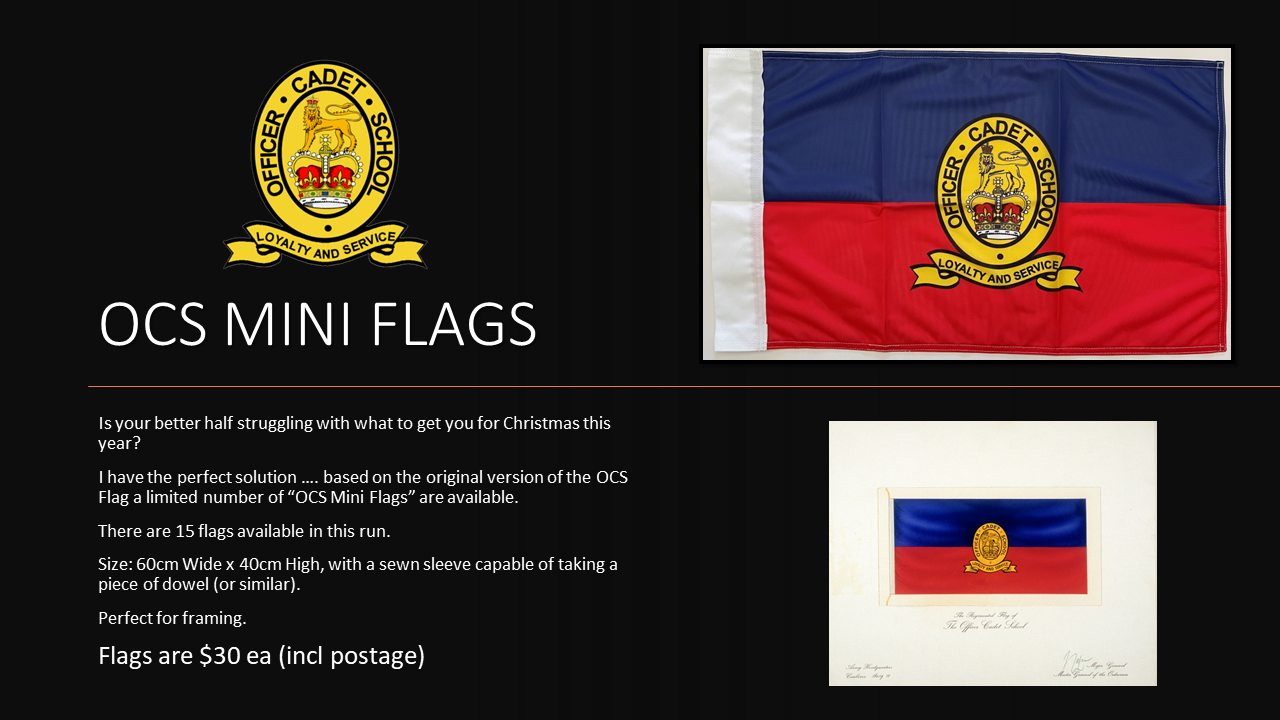 OCS Mini Flag – Officer Cadet School Portsea